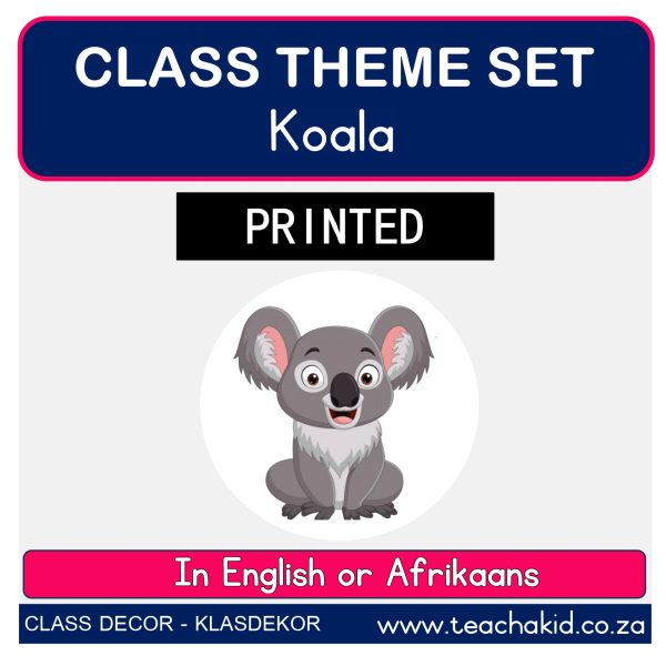 Koala class theme set (printed) - Teachakid