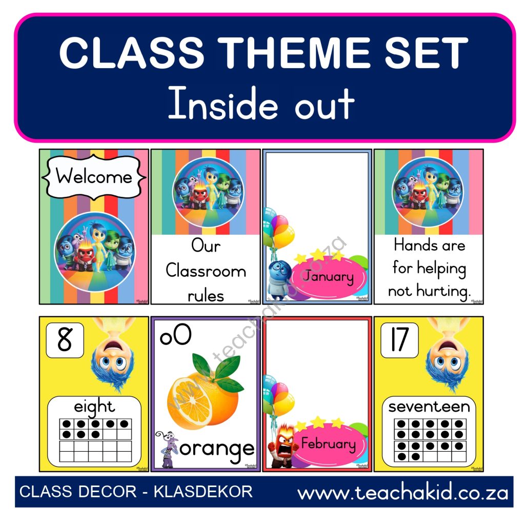 Inside out class theme set (PDF) - Teachakid