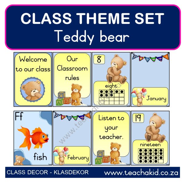 Teddy bear class theme set (PDF) - Teachakid
