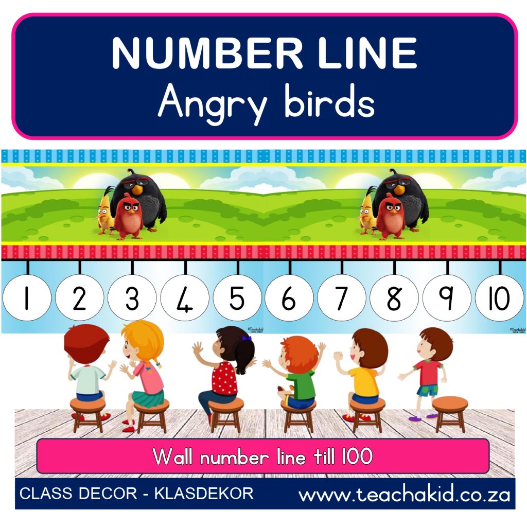 Angry birds – number line to 100 (PDF) - Teachakid