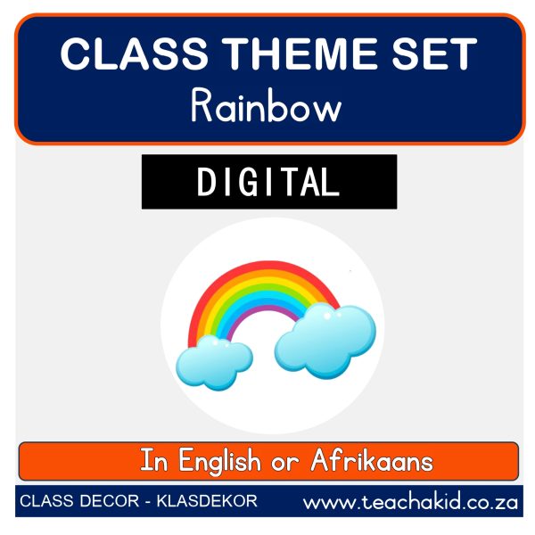 Rainbow class theme set (PDF) - Teachakid