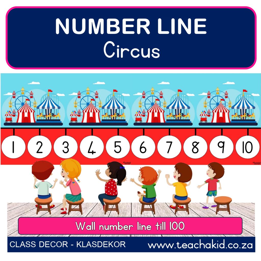 Circus – number line to 100 (PDF) - Teachakid