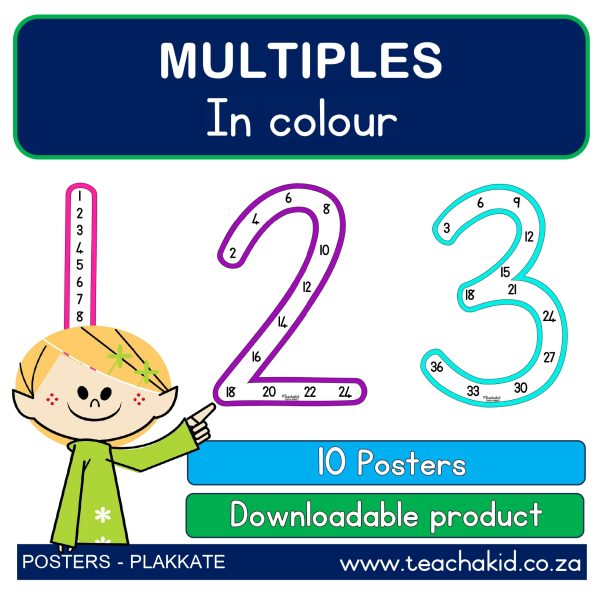 Multiples in colour 1-10 (PDF) - Teachakid
