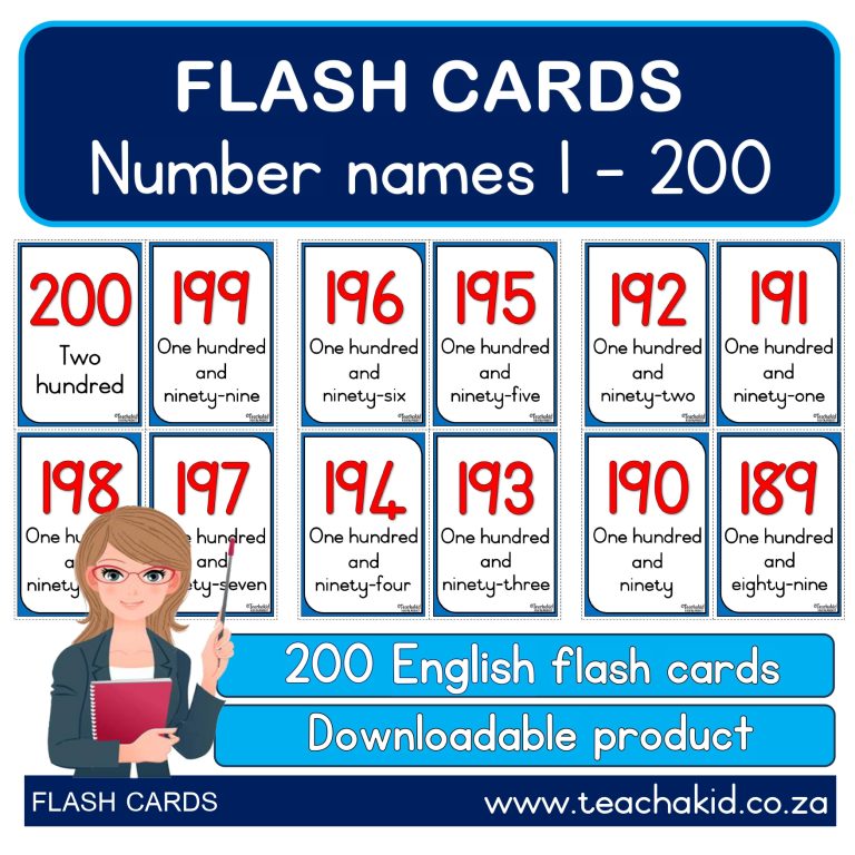 Flash cards – Teachakid